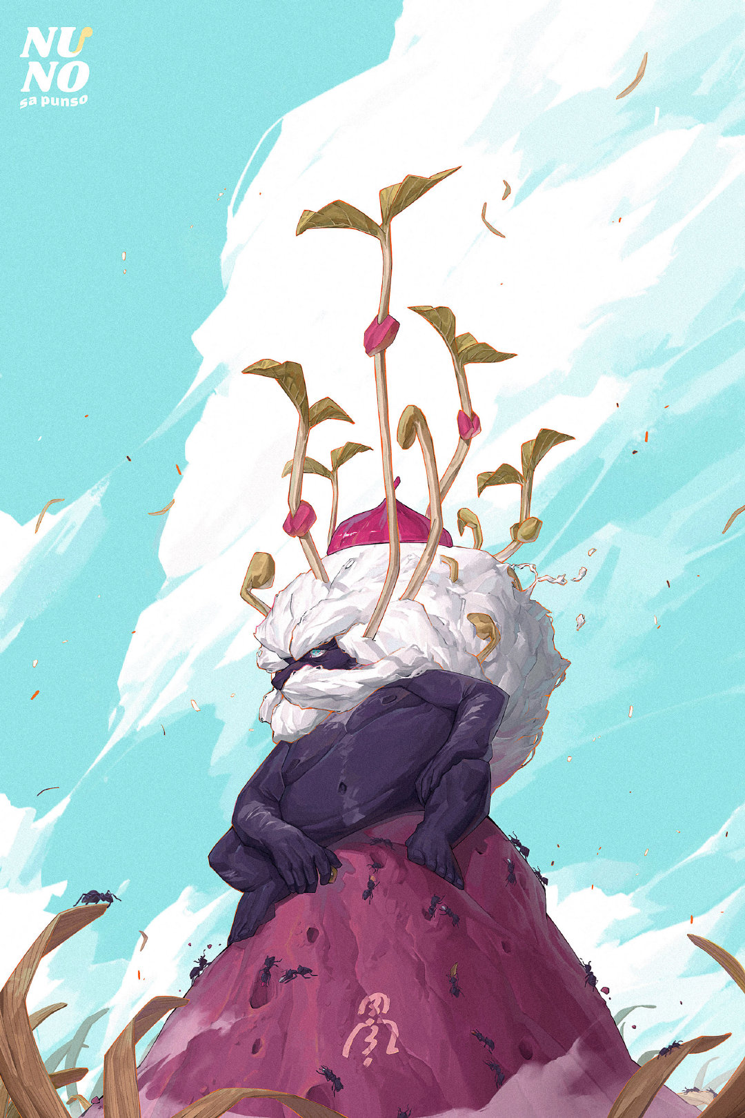 插画师John Patrick Gañas的作品怪诞神秘，笔触干净利落……__财经头条