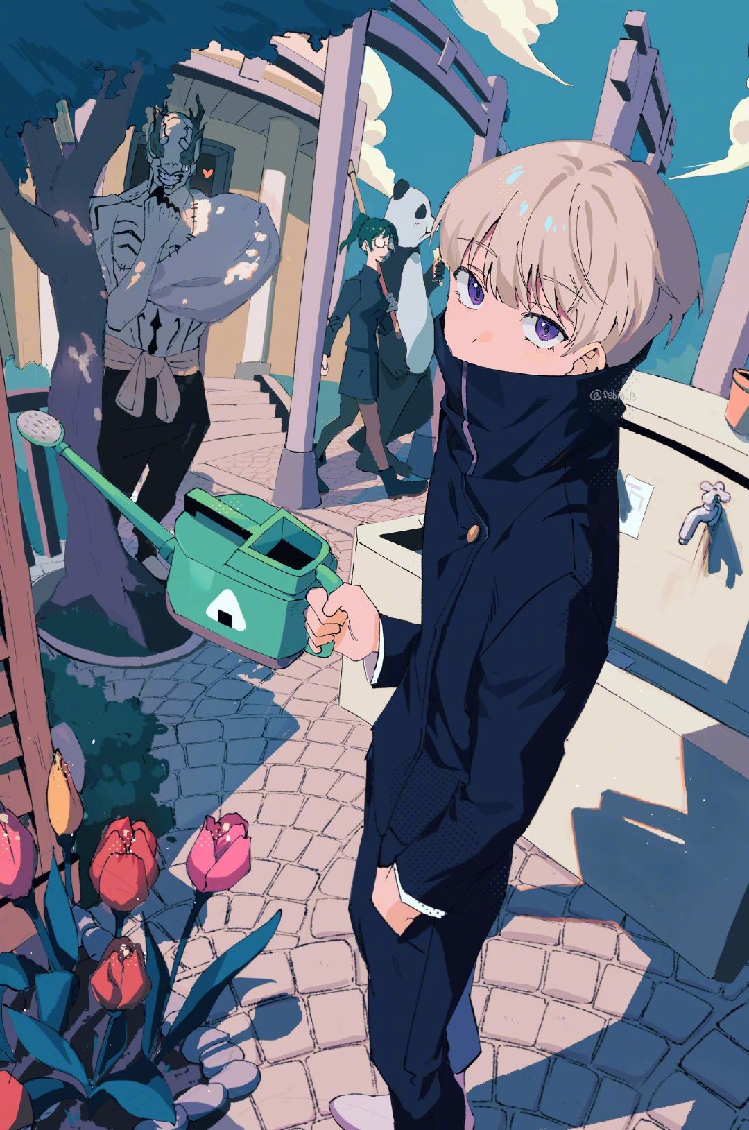 画师「비나」......呜呜呜，狗卷前辈好帅啊 .twi：sebin_13__财经头条