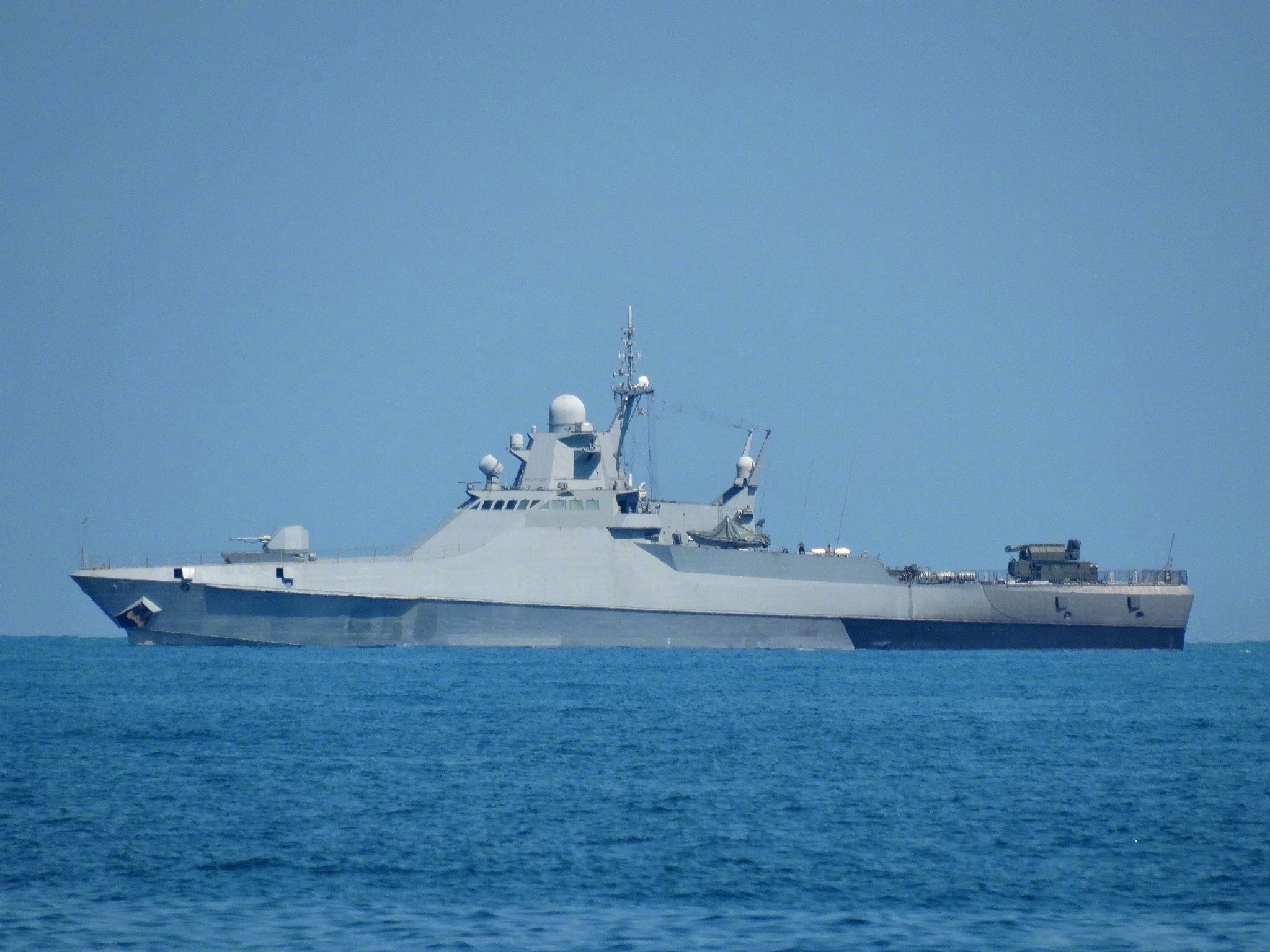 俄罗斯22160型巡逻舰，据说在这次突出中表现不佳……