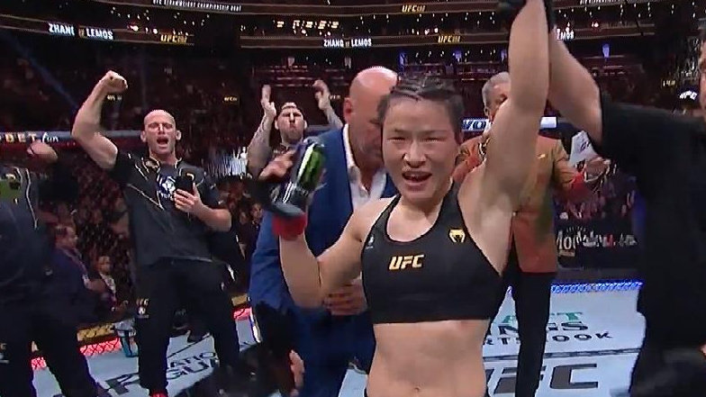 288-21卫冕夺冠！张伟丽吊打莱莫斯破纪录太强：兴奋比心庆祝|莱莫斯|张伟丽|卫冕_新浪新闻