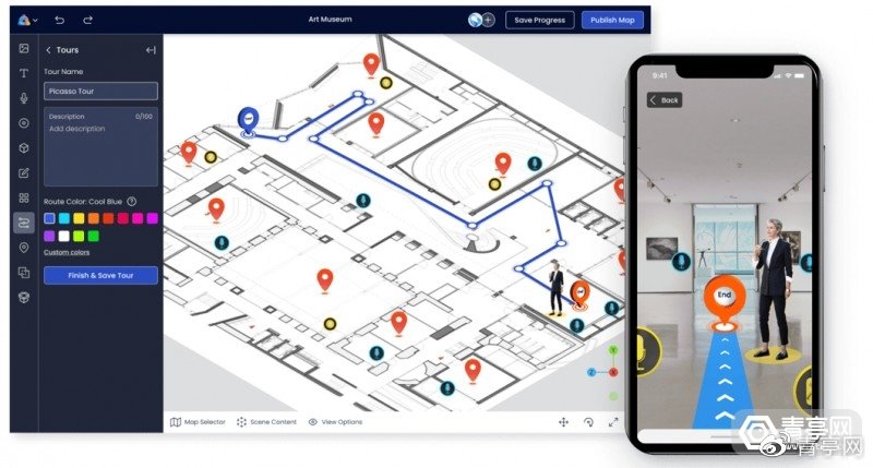 与ARway合作，地图服务商Map D引入AR导览、3D展览功能__财经头条