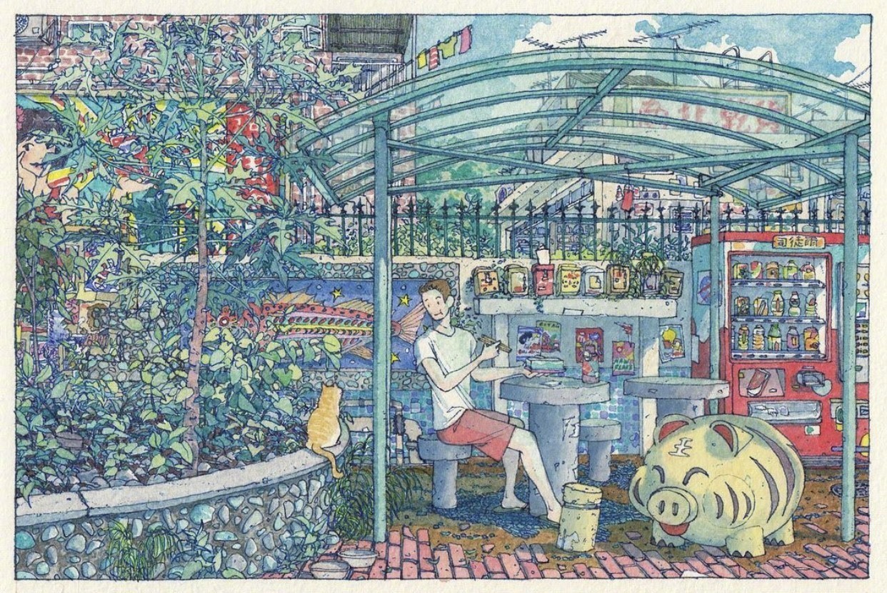 来自插画师 Rain Szeto 绘画作品欣赏，细节满满！__财经头条