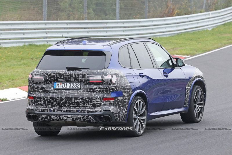 搭载4.4T V8轻混动力，新款宝马X5 M60i谍照曝光-新浪汽车