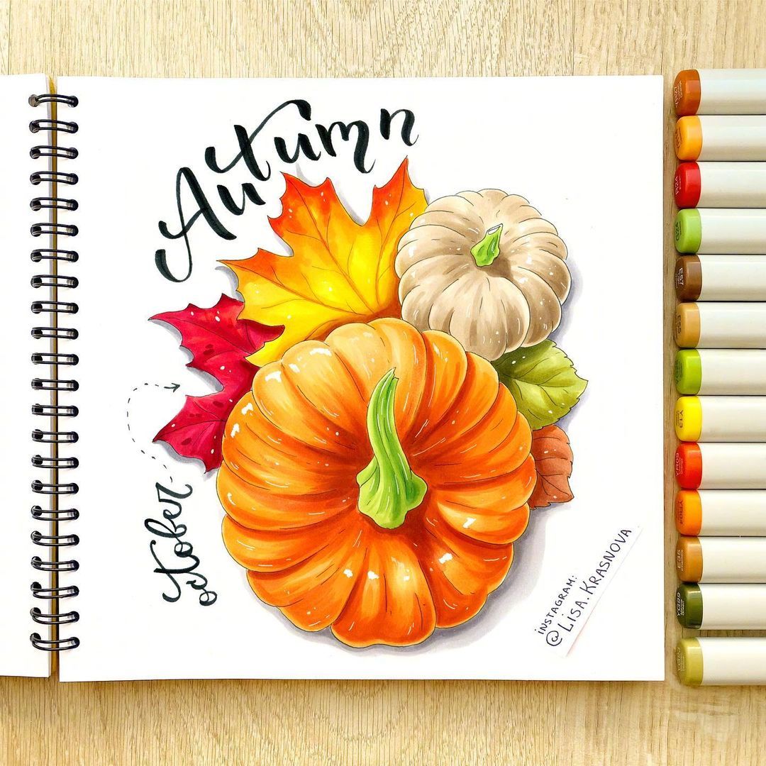 俄罗斯艺术家Lisa Krasnova用马克笔绘出的充满色彩的美食～__财经头条