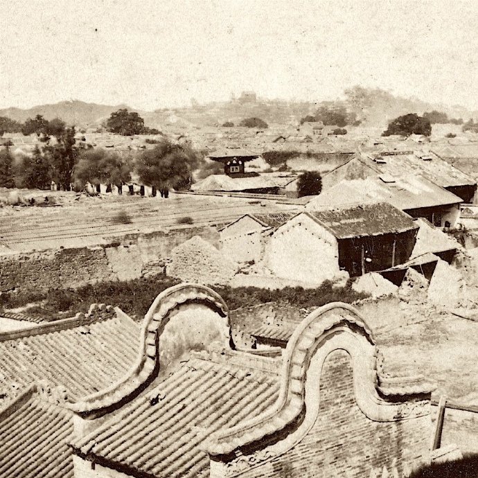 1857-1859年的广东广州。皮埃尔·罗西耶 : @旧影阁