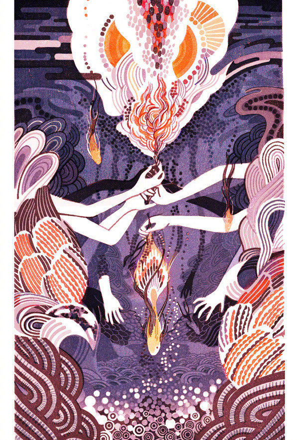 Yasuko Aoyama 橡皮章版画设计，别有一番风味！