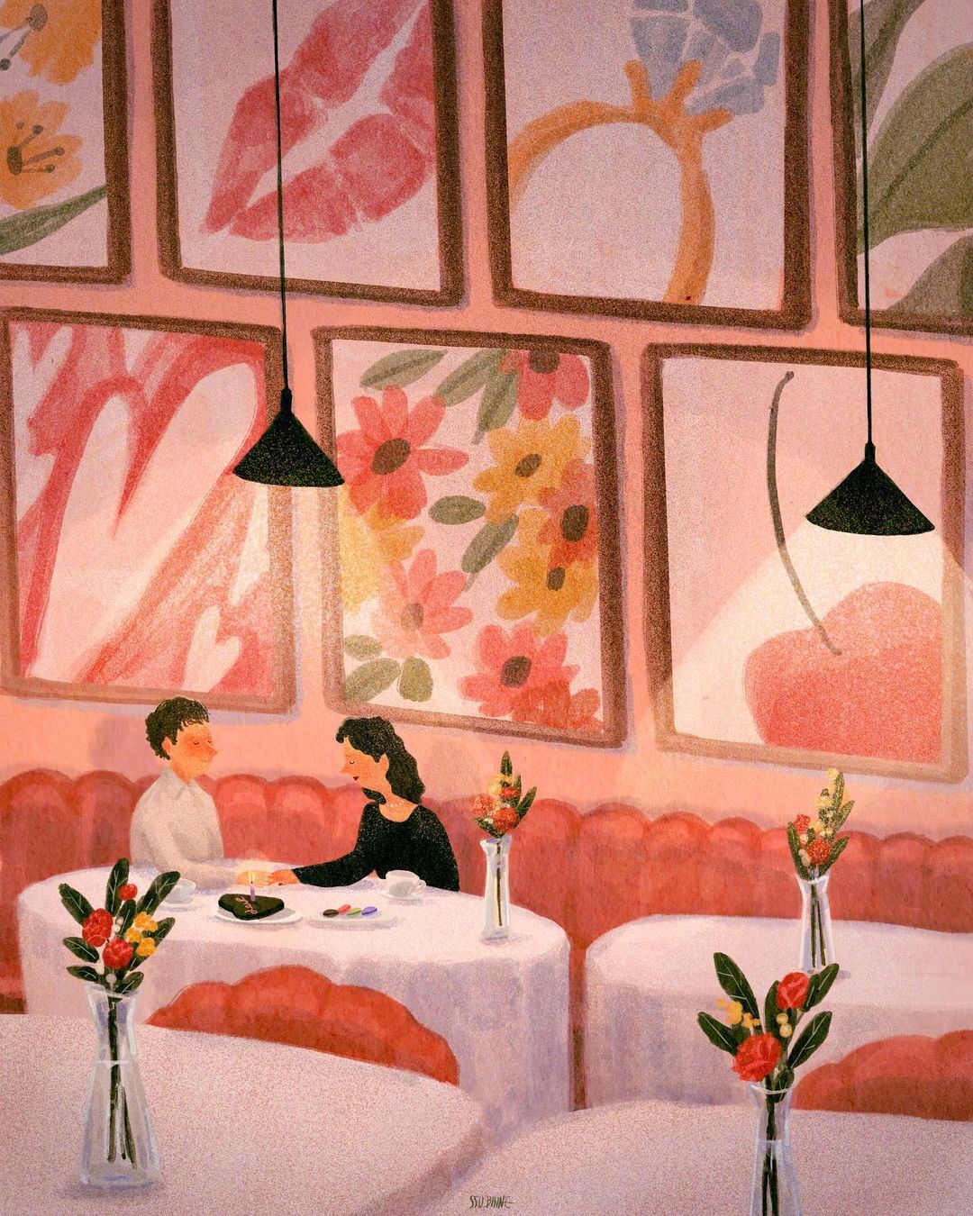 韩国插画师Yoo Subin笔下的色彩生活__财经头条