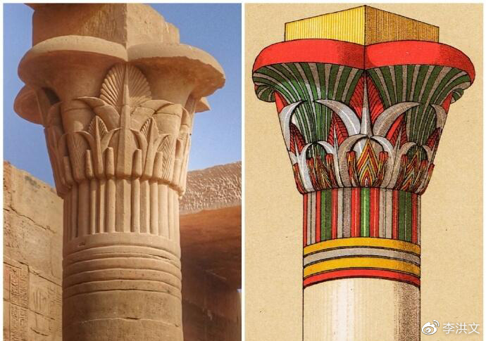 埃及出土石柱，上面雕刻三种植物，揭开埃及两千年前的环境之谜
