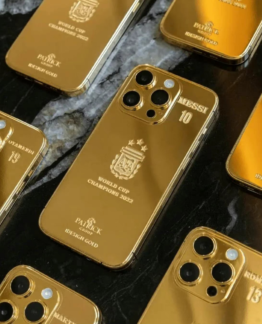 梅西委托iDesign Gold公司打造了35支黄金iPhone14……__财经头条