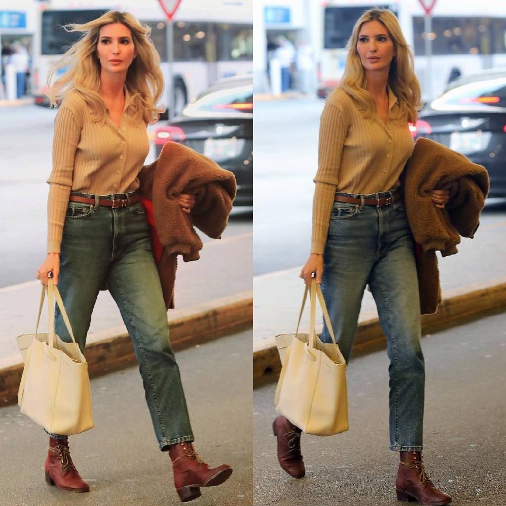 伊万卡精力太旺盛了！从世界杯回去就营业，一身裤装亮相又瘦又美__财经头条