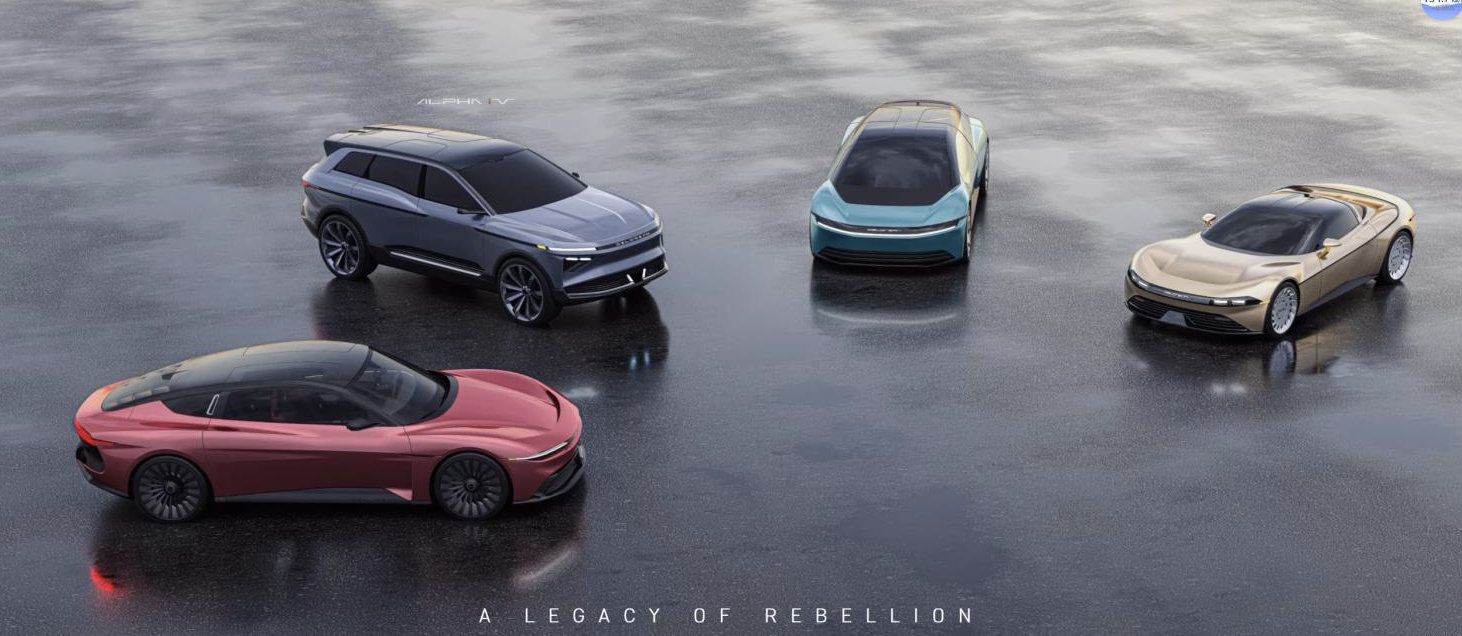 DeLorean正式发布了Alpha2、Alpha3和Alpha4概念车的官图……