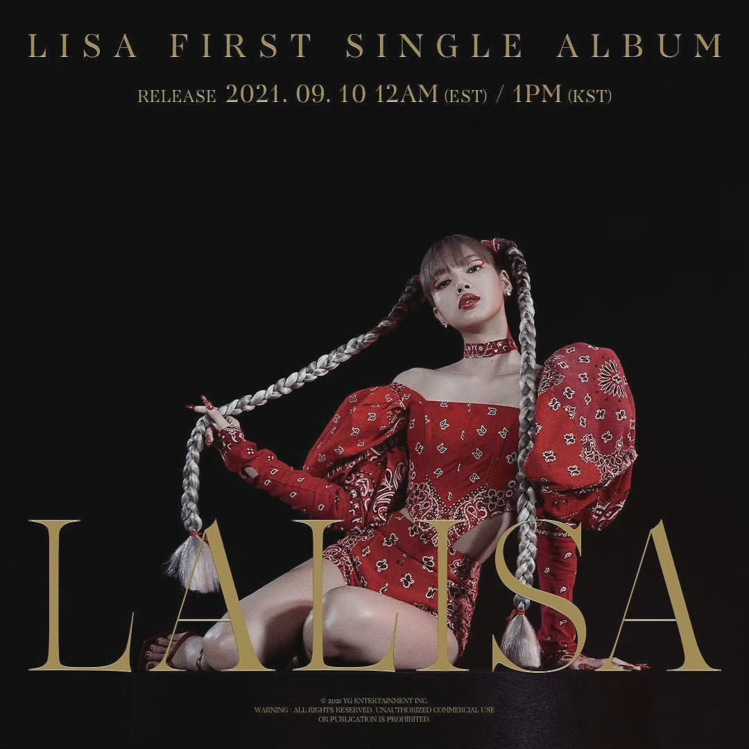 LISA首张单曲回归预告照来了，黑色流苏外套又美又飒！