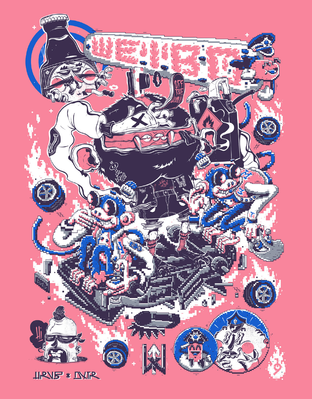 来自德国插画师 DXTR 绘画作品