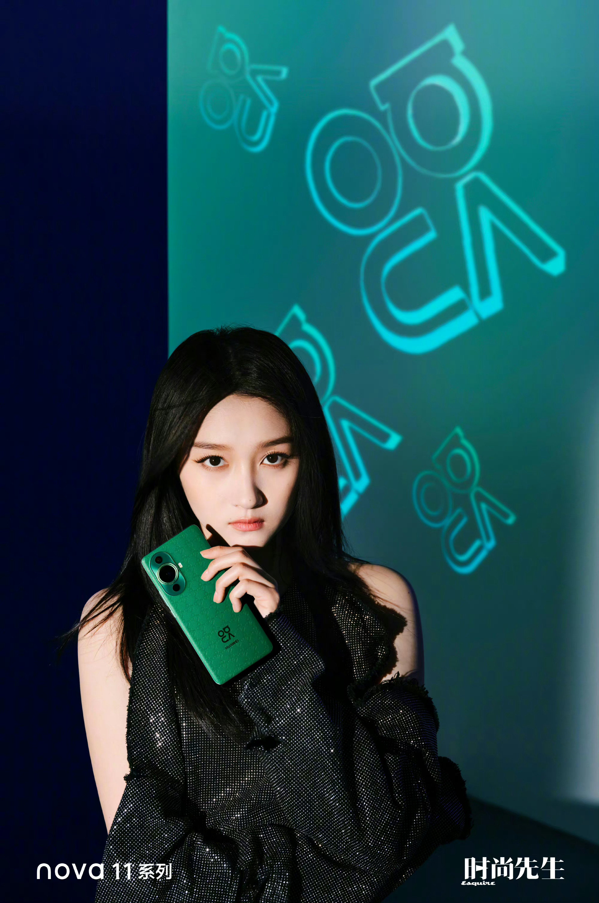 易烊千玺关晓彤代言的华为nova11这个绿色美到我了……__财经头条