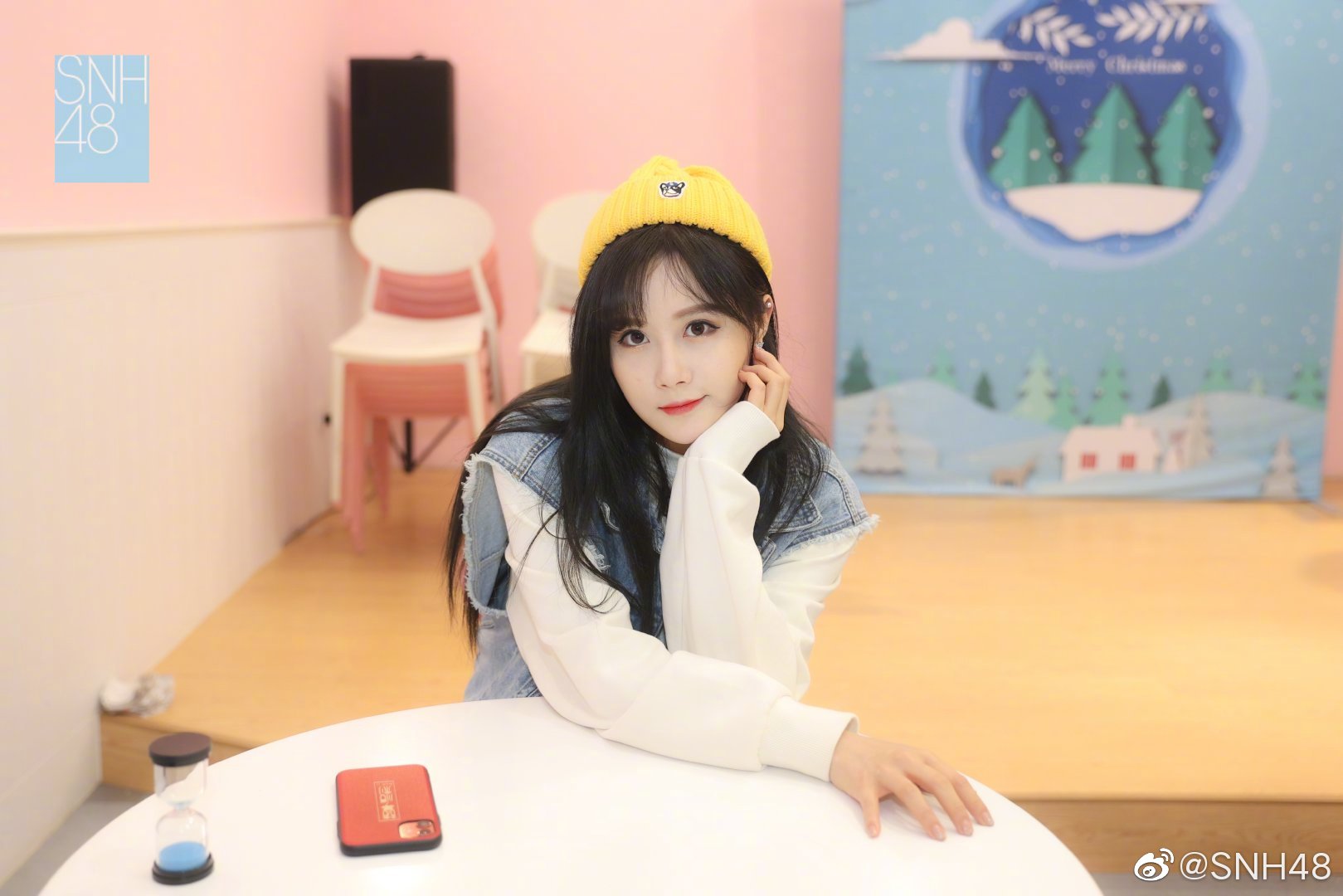 一日粉丝服务返图你温暖的笑容 是寒冷冬日的必备@SNH48-卞楚娴 @SN