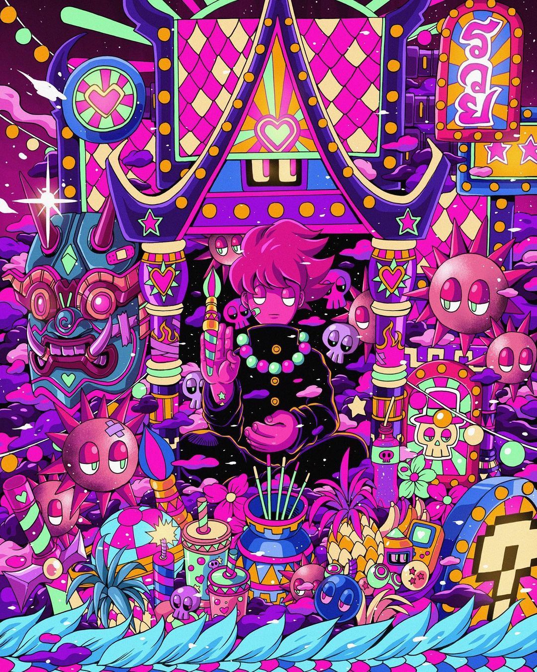 泰国插画师Jeff Aphisit的作品总是充满了视觉冲击力……__财经头条