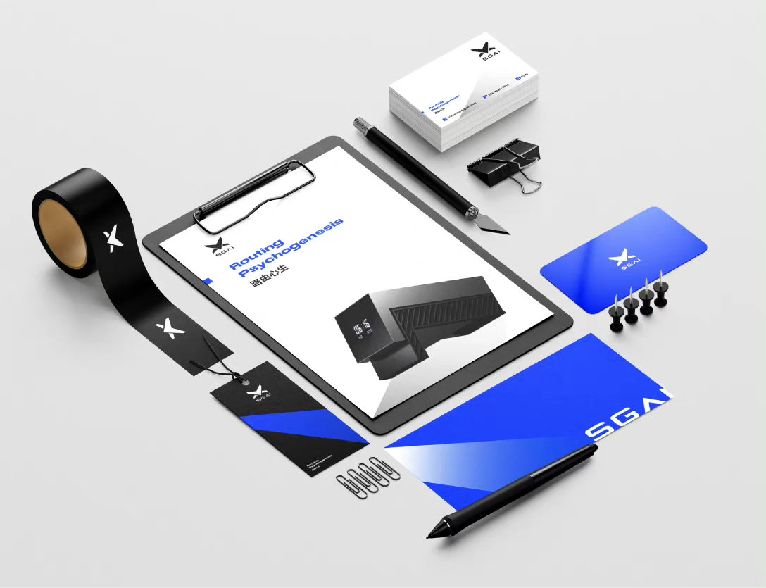 SGAI智能家电互联网品牌logo设计和VI设计