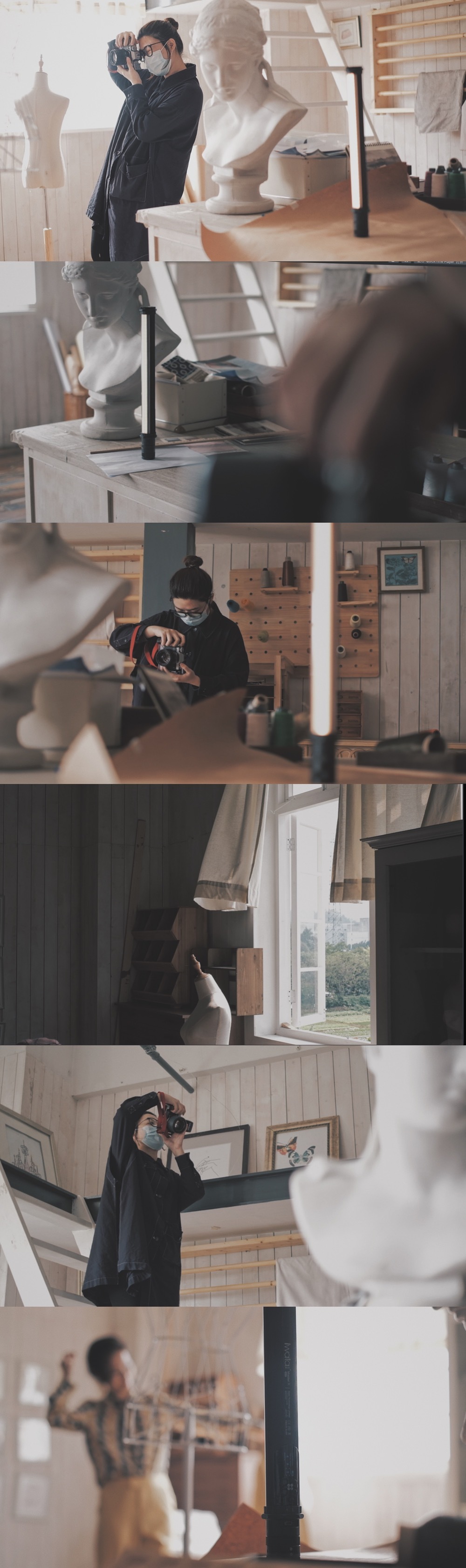 我们美女摄影师@Fann猫饭 写真工作的花絮灯光@iwata影像之光 相