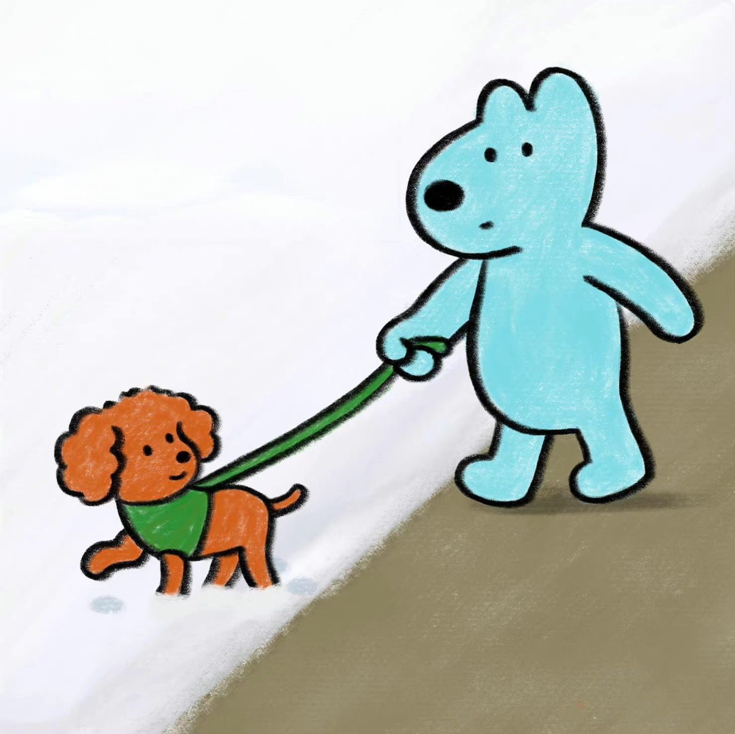 可可爱爱的治愈系插画 | ⓒeteecy__财经头条