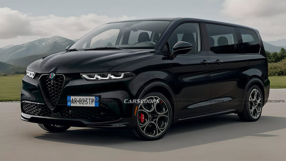 这造型没谁了！阿尔法·罗密欧MPV渲染图-新浪汽车