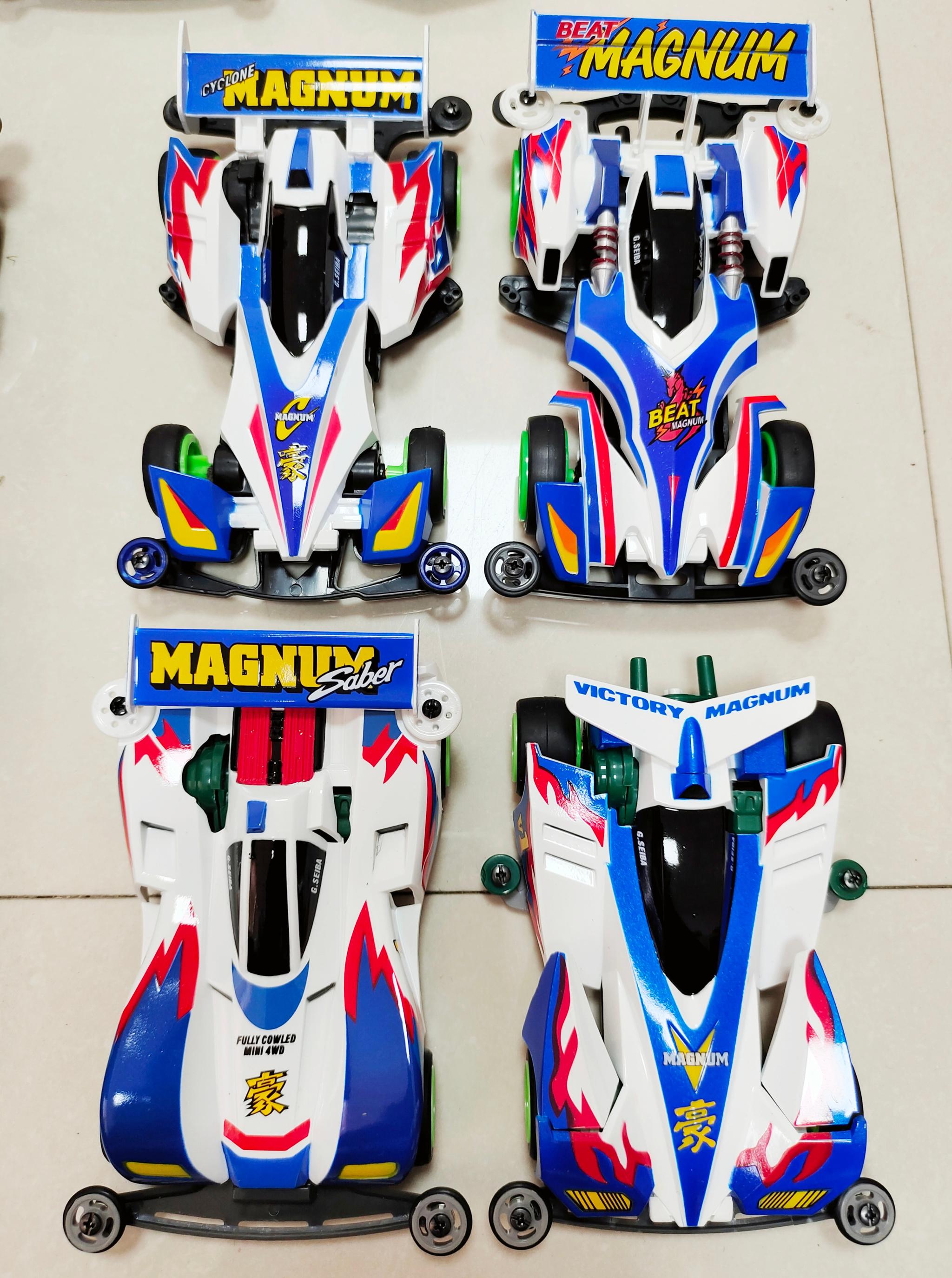 四驱兄弟TRF日本胜利队五小强全喷漆历代赛车终于齐了！