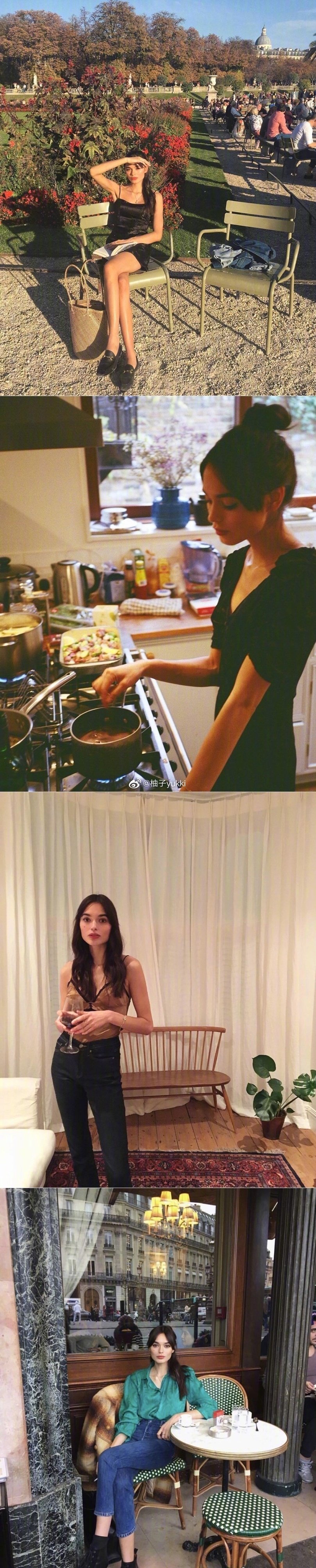 法国模特Solange Smith 日常穿搭，浪漫温柔的穿搭和略显英气的脸