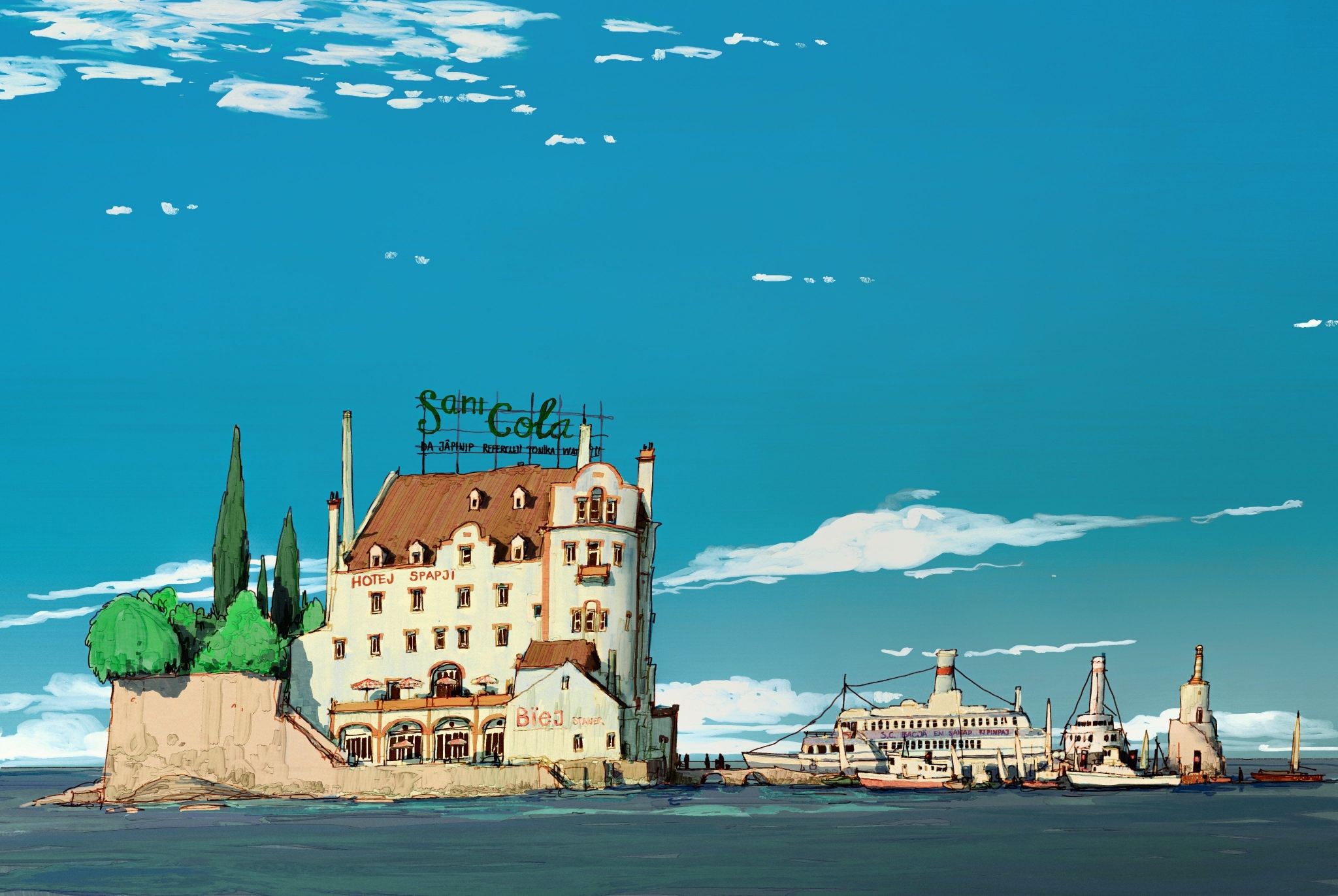 来自插画师 Alariko on Twitter 绘画作品__财经头条