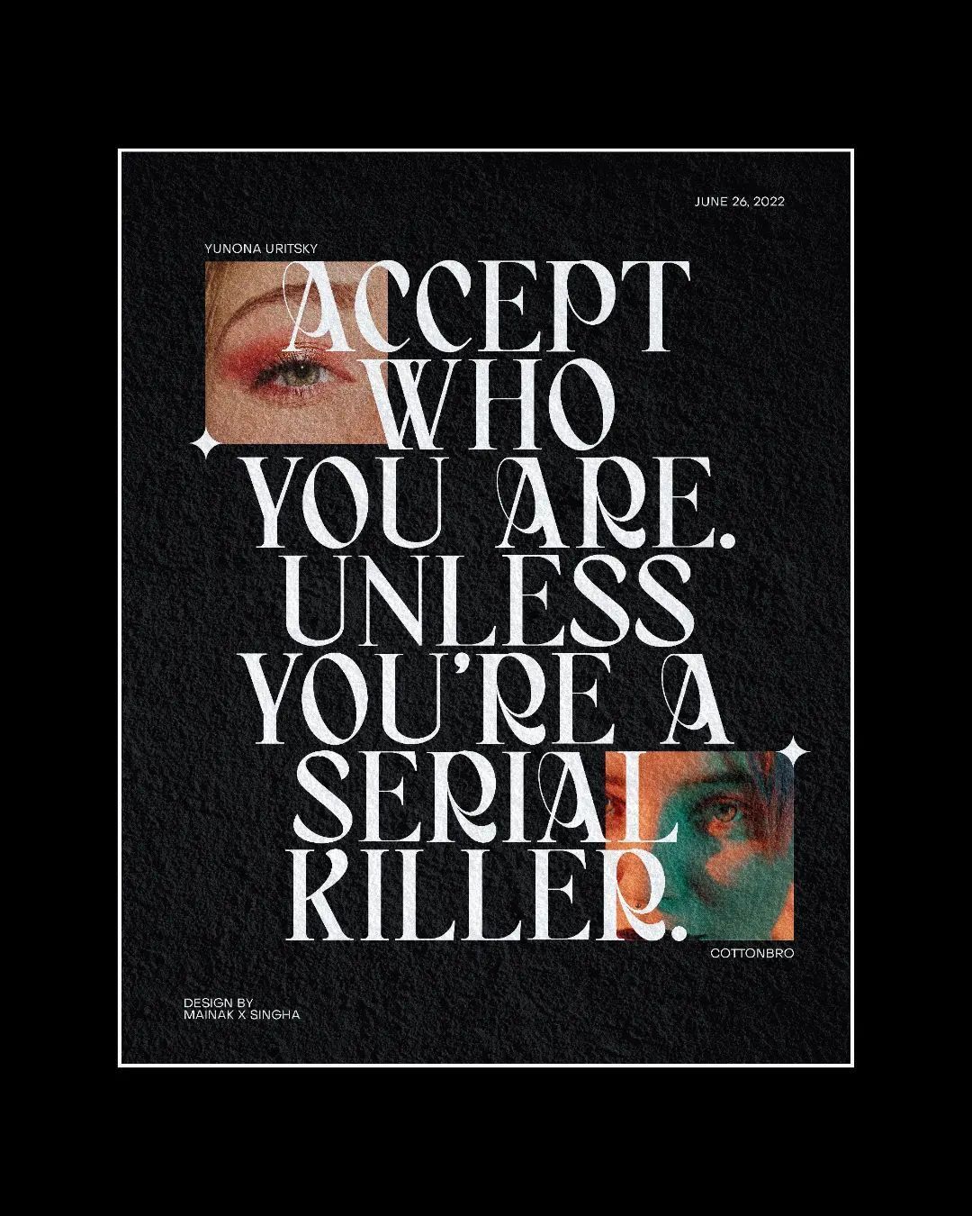 设计师 MAINAK SINGHA 海报排版设计，字体在海报中的应用欣赏！__财经头条