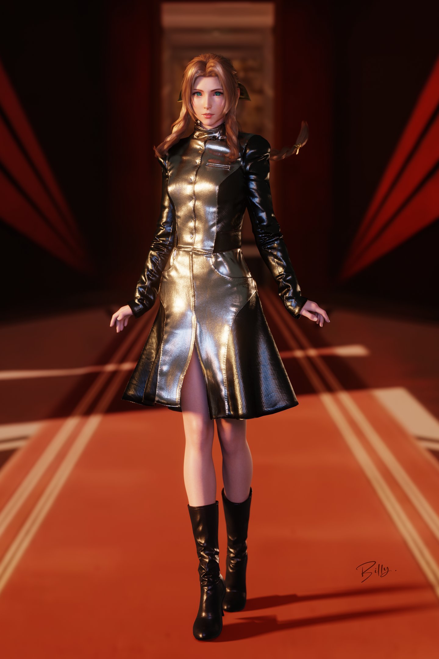 推特3D艺术家Billyhhyb渲染的蒂法和爱丽丝