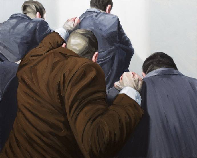 西装革履下的枯槁和卑屈