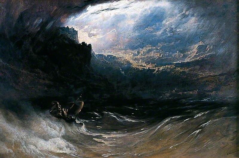 西方绘画大师 约翰·马丁 John Martin (1789-1854年) 英国画家擅长