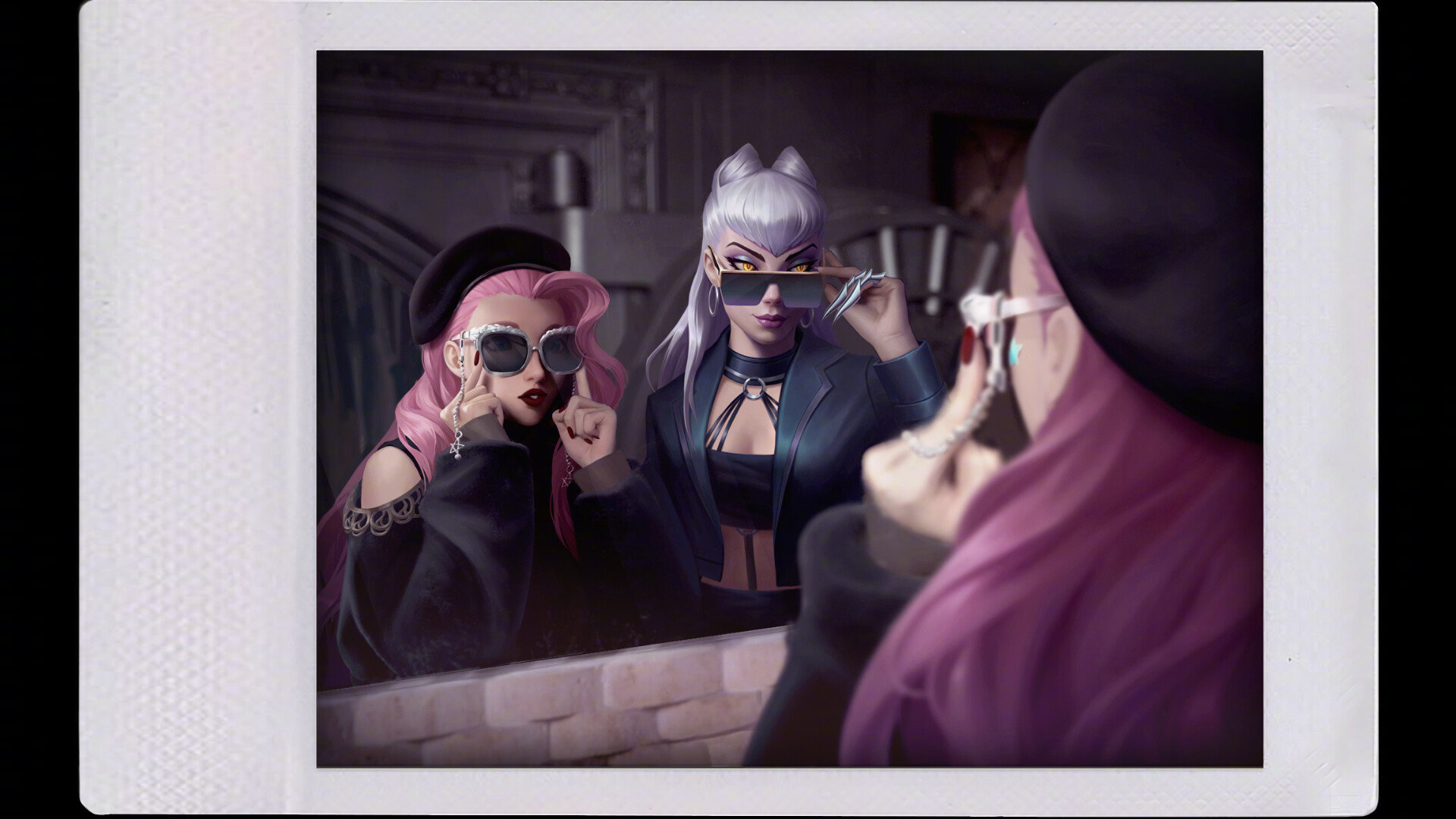 KDA女团合照 太喜欢这种画风了 CR:whal3r