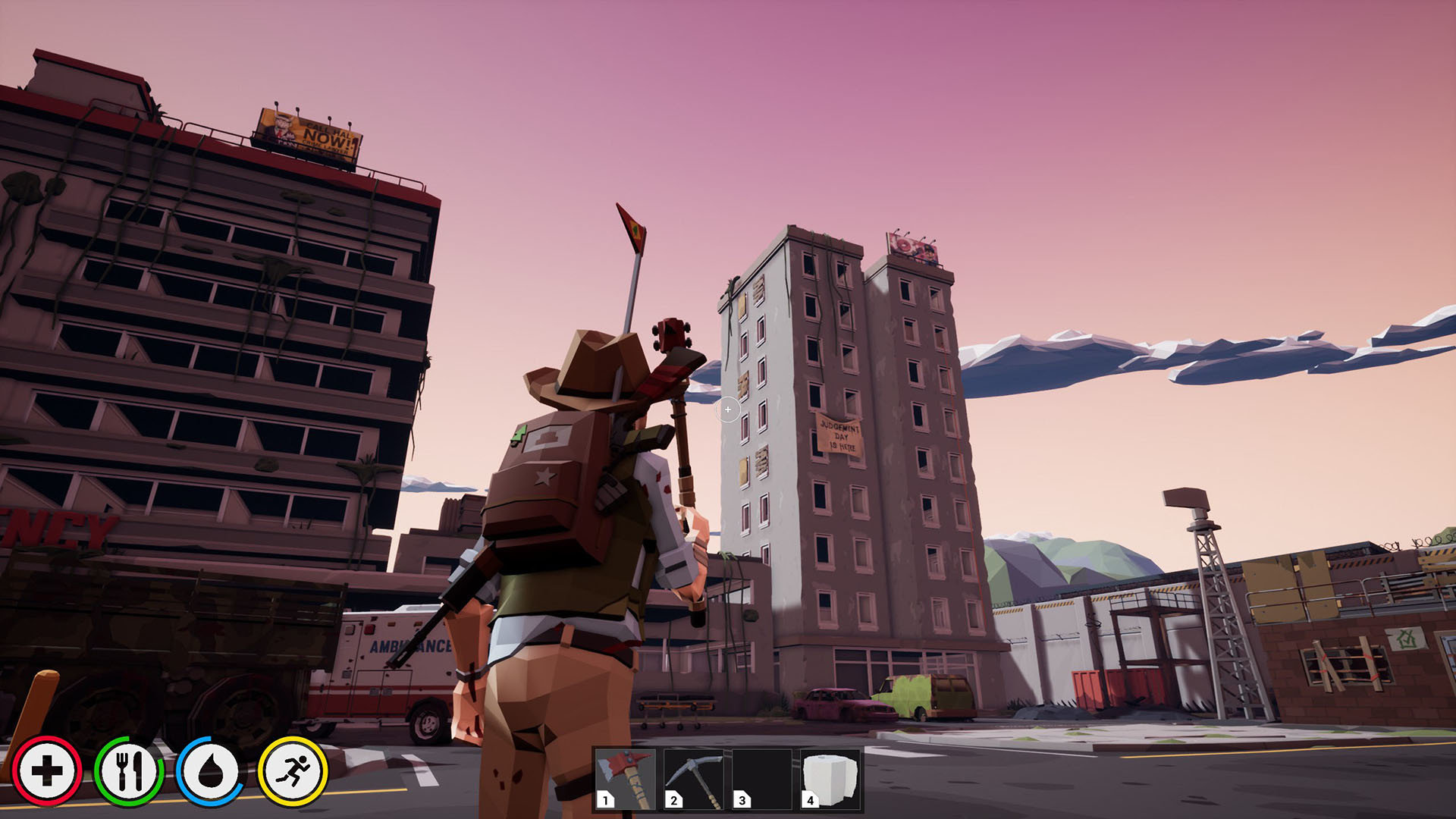 多边形僵尸生存射击游戏《DeadPoly》游戏截图__财经头条