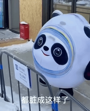 冰墩墩和雪容融生气的差别好大，但是都很可爱！这个对比太好笑了|可爱|差别_新浪新闻