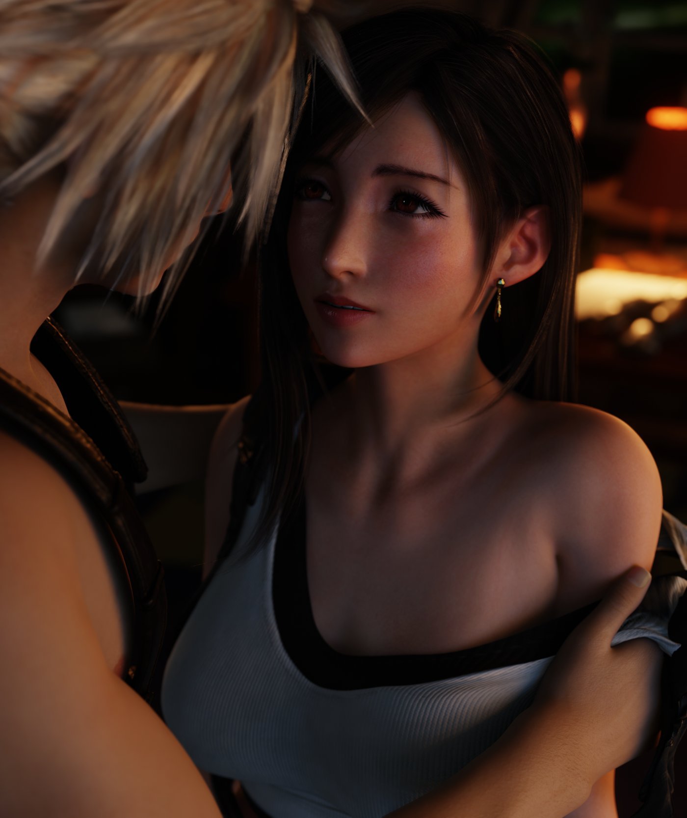 推特3D艺术家Billyhhyb渲染的蒂法和爱丽丝