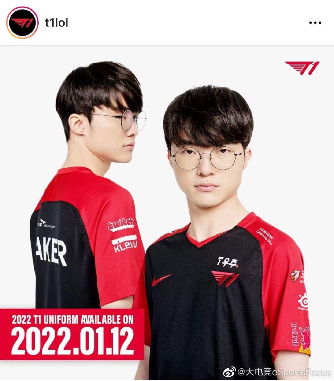 分享一波李哥的照片 cr.ins faker、T1lol__财经头条