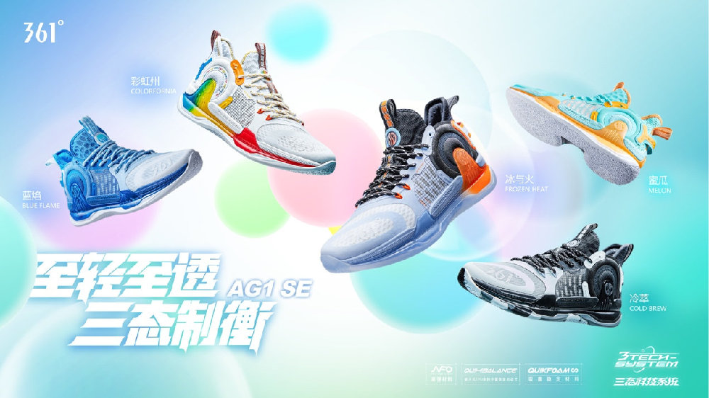 361°为阿隆戈登打造新款球鞋即将发售 | 夏季版AG1 SE|361°_新浪新闻