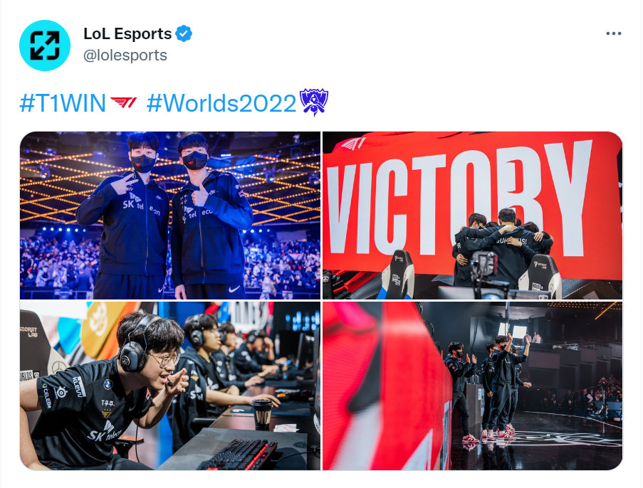 LOL官推分享T1淘汰赛赛后返图 cr.twi-lolesports__财经头条