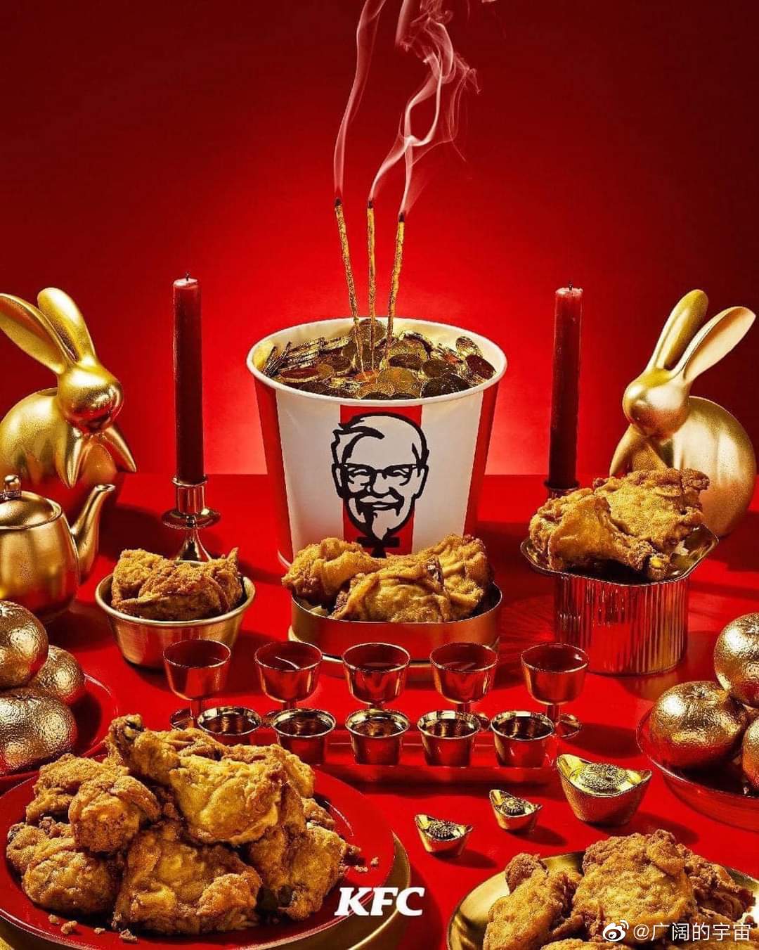 泰国肯德基在农历新年推出的炸鸡香__财经头条