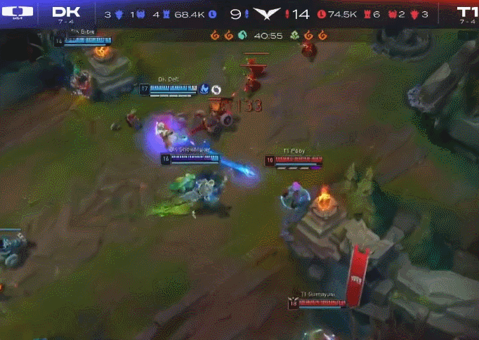 Faker缺阵新中单致命失误DK终于击败T1！Deft打出7万伤害|致命|失误|季后赛_新浪新闻