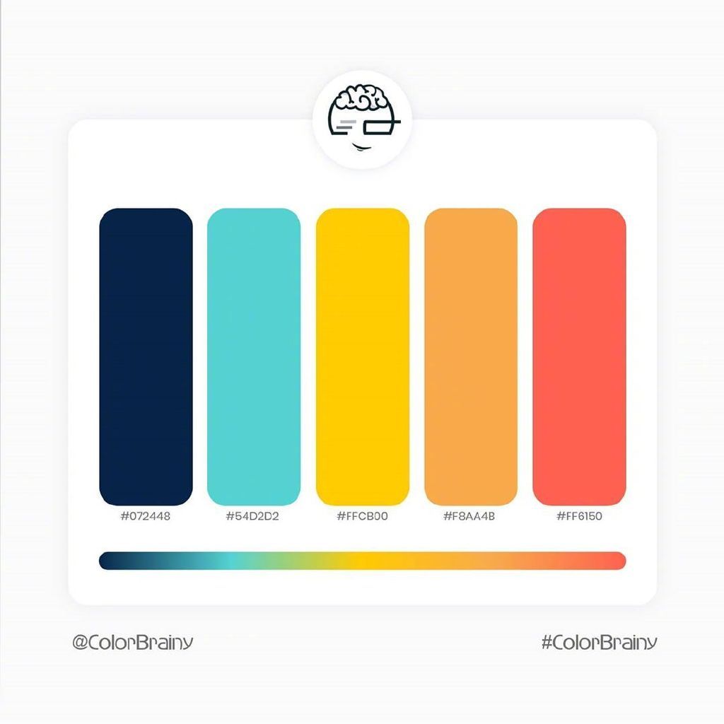 一组高饱和度的配色参考