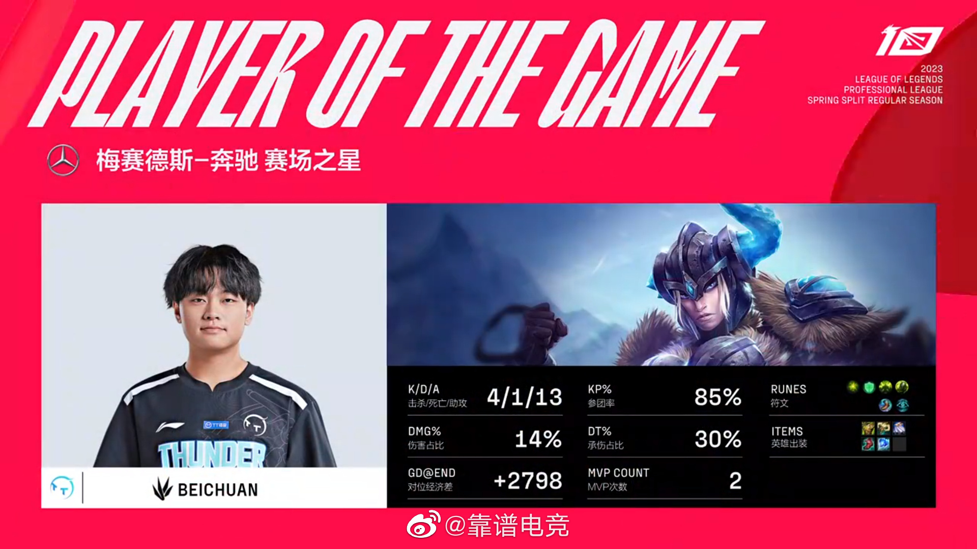 2023LPL春季赛 TT 2-0 LGD