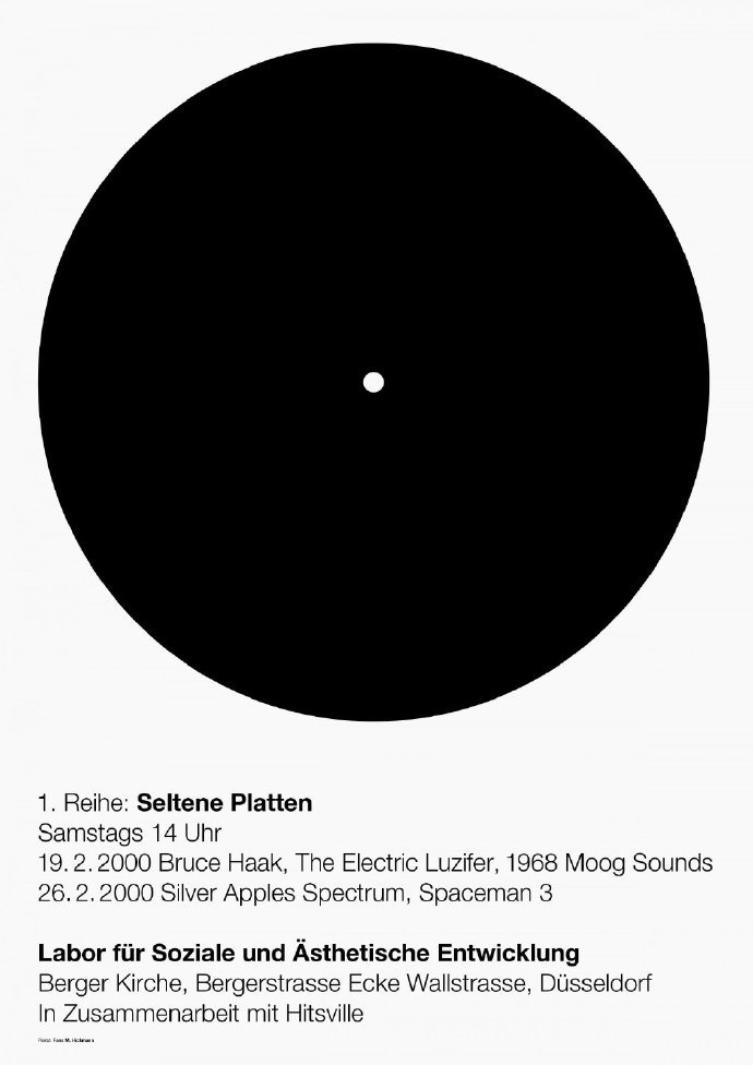 字体海报设计：德国设计大师 Fons Hickmann