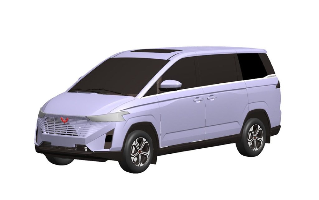 五菱新款MPV实车曝光，外观很霸气，换装新车标，7座+侧滑门