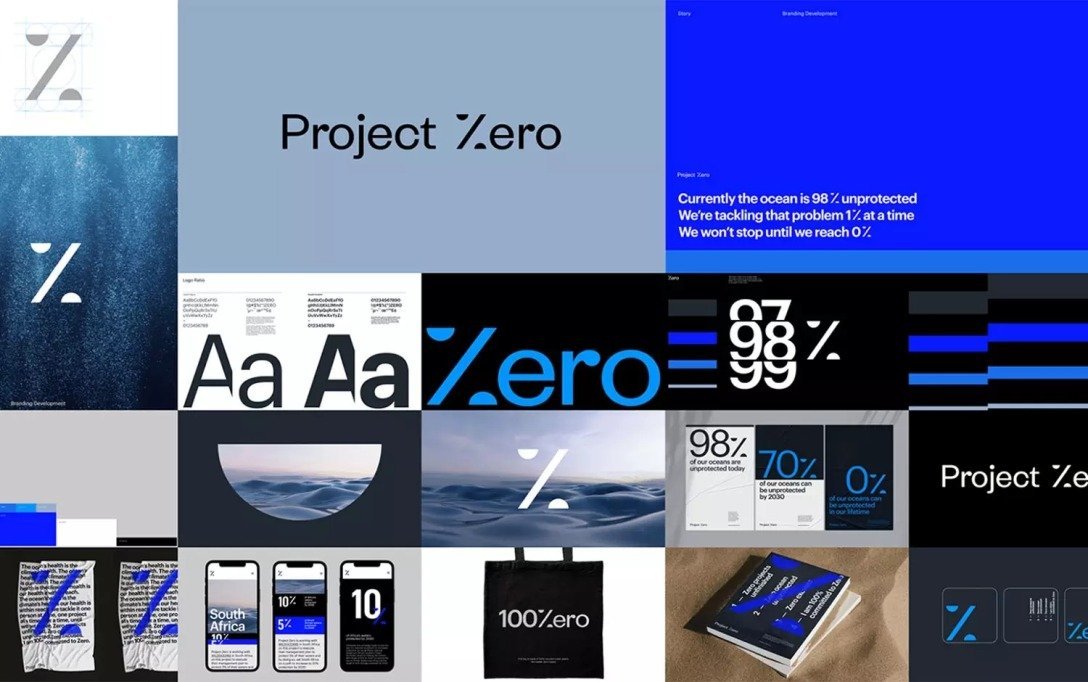 Project Zero公益组织视觉形象logo设计及VI设计欣赏