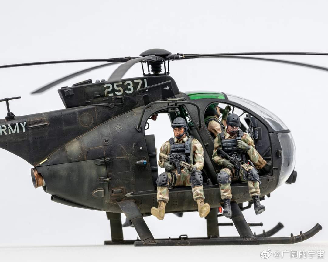 MH-6J 小鸟直升机-35scale-KittyHawk By Saamaa__财经头条