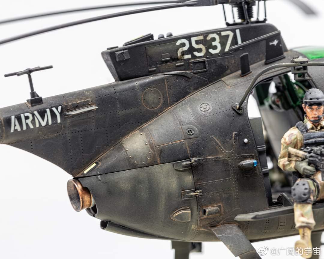 MH-6J 小鸟直升机-35scale-KittyHawk By Saamaa__财经头条