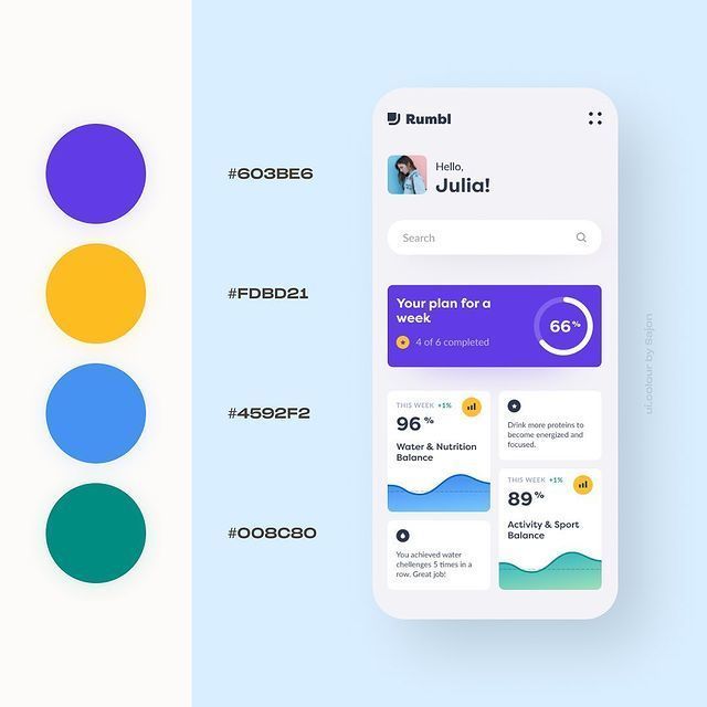 UI设计配色没灵感？收下这组参考 by.ui.colour|UI设计|灵感_新浪新闻