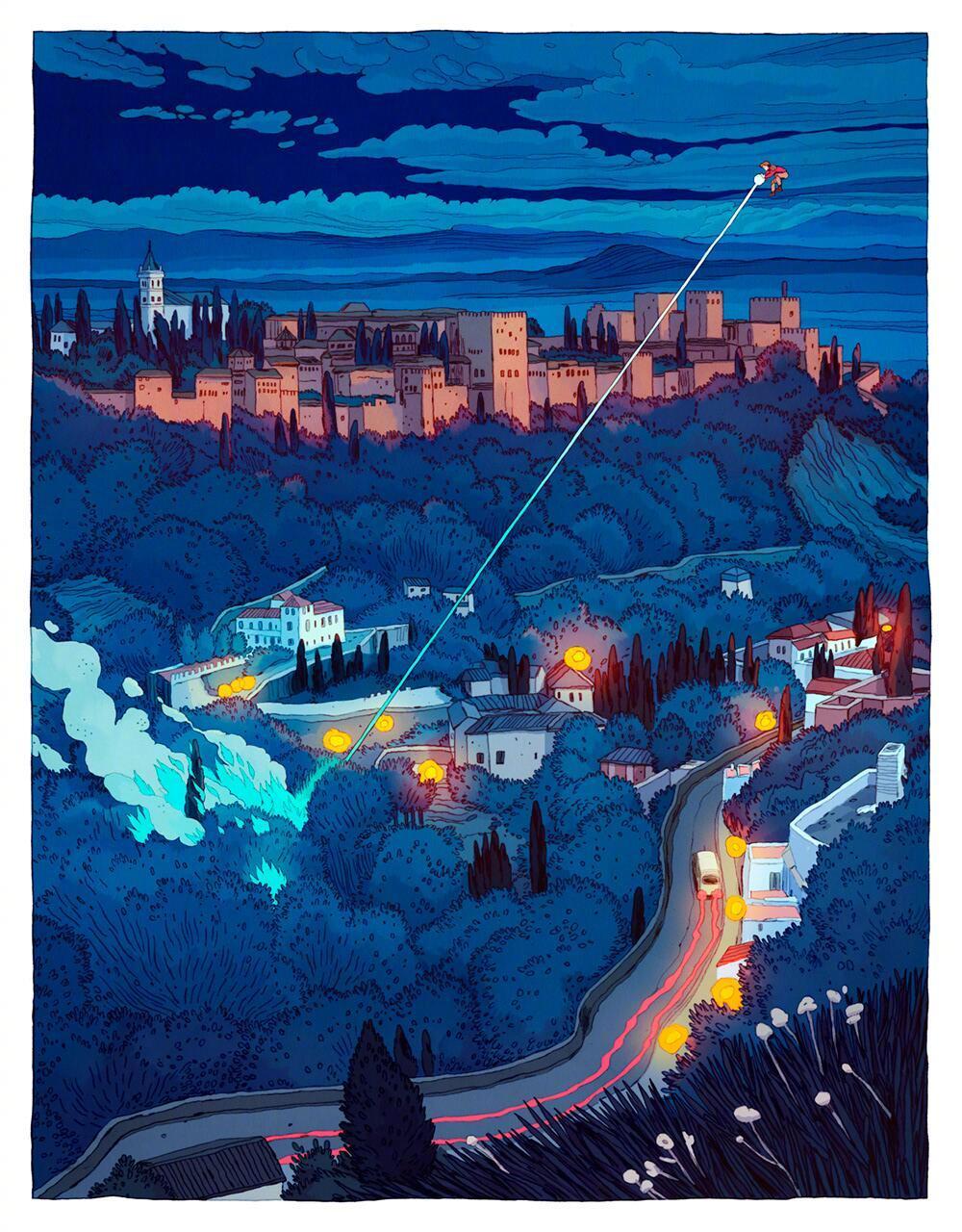 来自 Jon Juarez 的一组插画， 颜色干净又丰富……