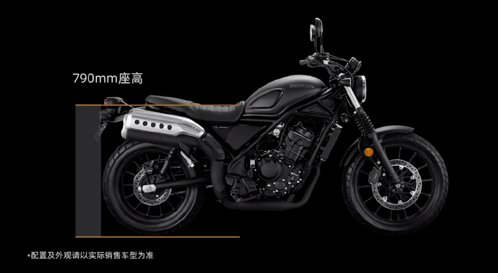 本田CL300，不同身高的驾驶员着地确认！-新浪汽车